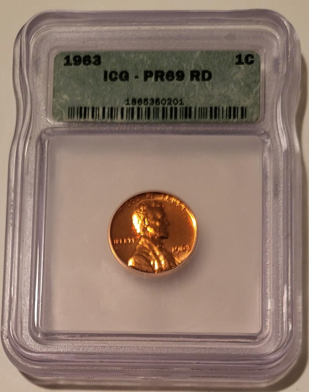 1963 Lincoln Memorial Cent Proof PF69 RED ICG - Etsy