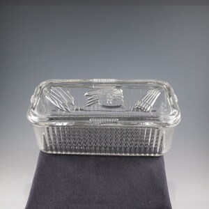 Antique Federal Crystal Vegetable Refrigerator Covered Dish Vegetable ...