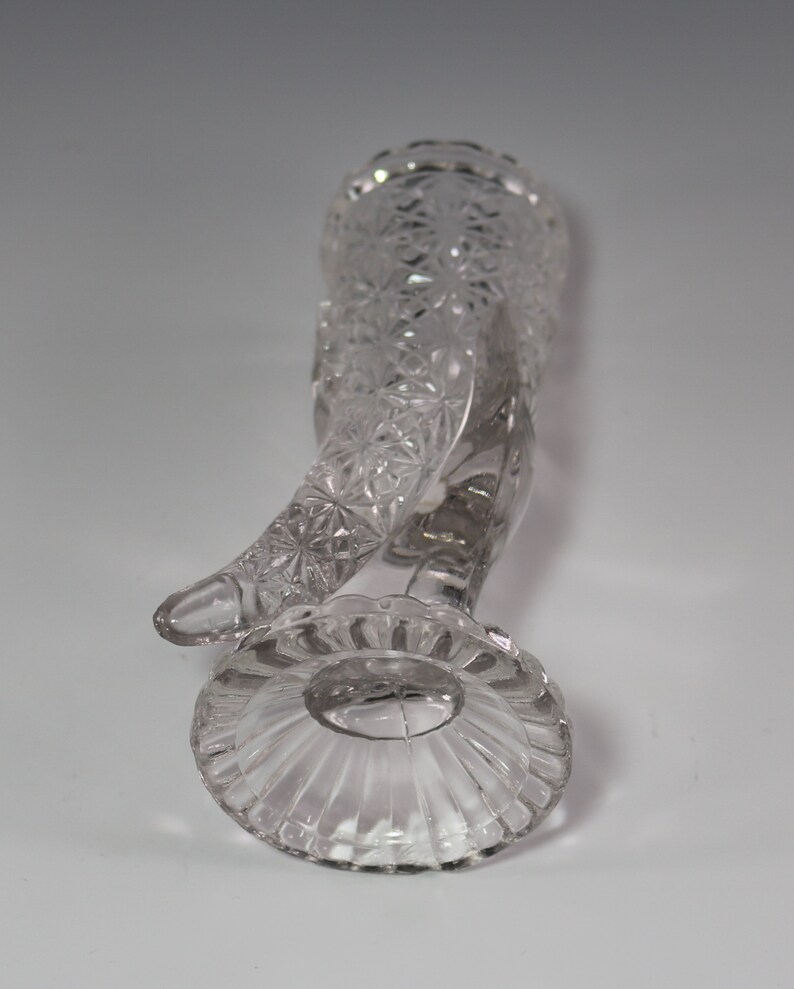 Antique Duncan Miller Crystal Cornucopia Horn of Plenty Vase - Etsy