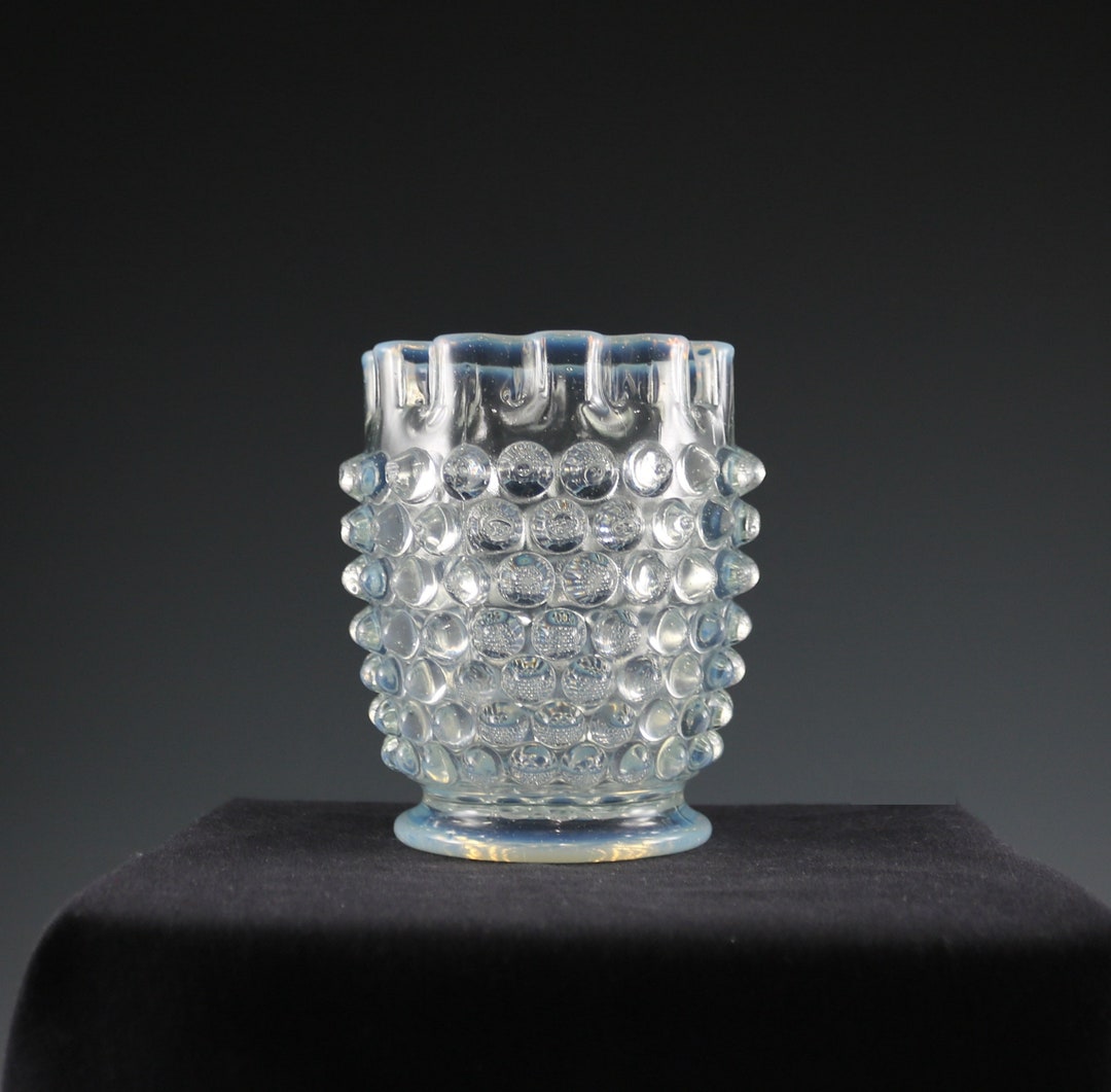 Antique Elson Glass Co. Crystal Opalescent Hobnail Dew Drop Pattern ...