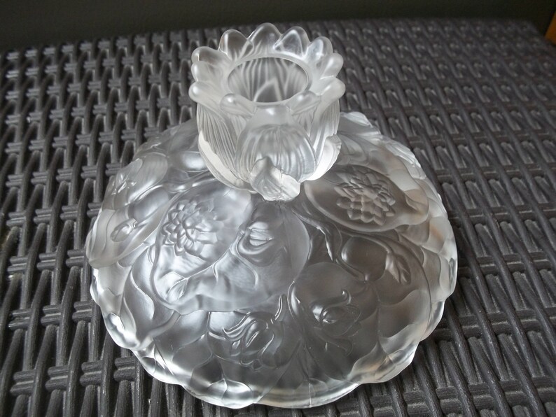 Vintage Fenton Crystal Satin water Lily Pattern | Etsy