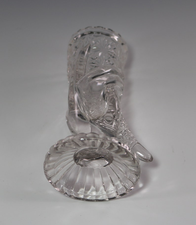 Antique Duncan Miller Crystal Cornucopia Horn of Plenty Vase - Etsy