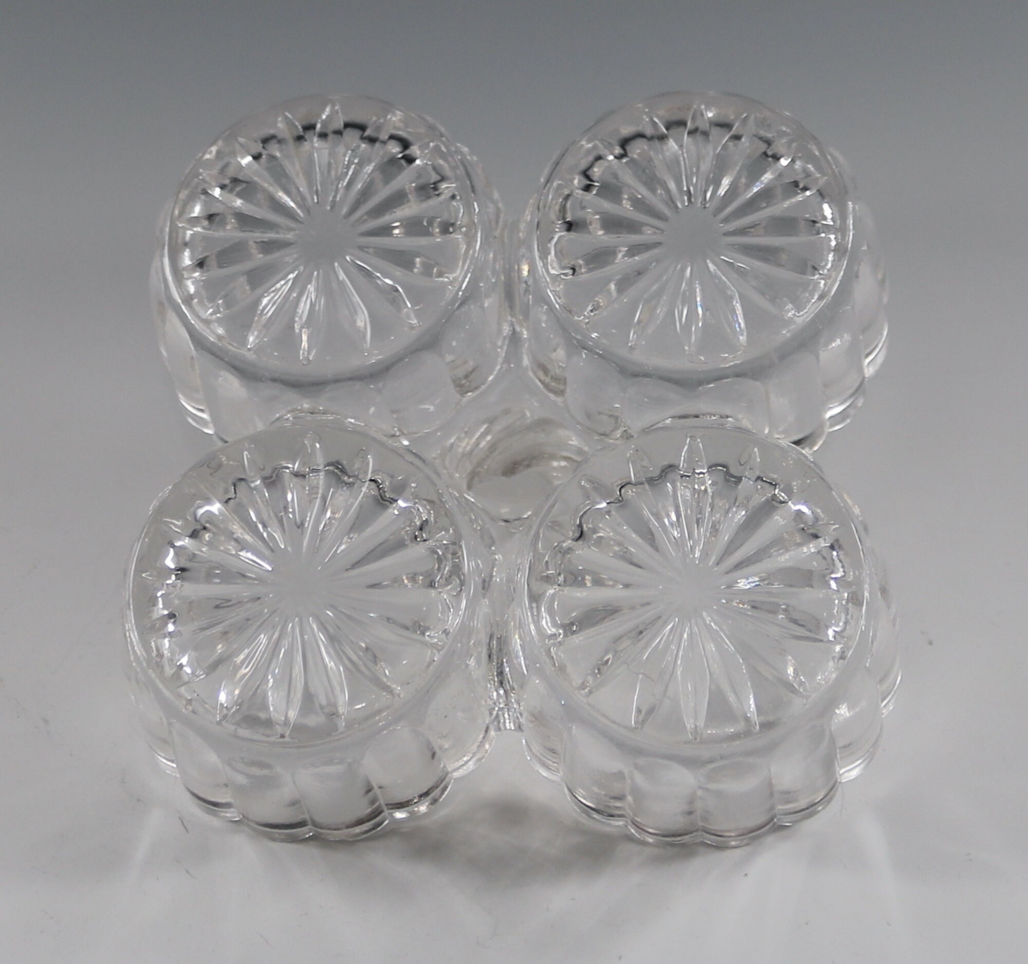 Amtique Elson Glass Co Handmade Crystal Condiment Caddy - Etsy