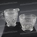 Vintage Set of Anchor Hocking Crystal Wexford Pattern Cream and Sugar ...