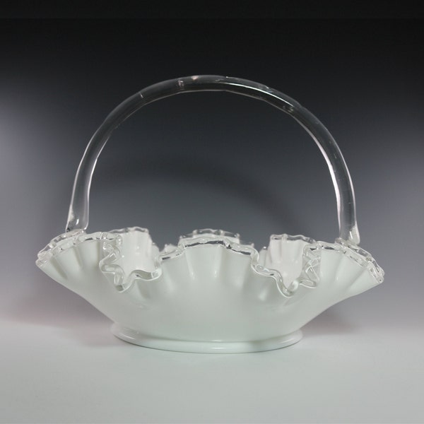 Fenton Glass Basket - Etsy