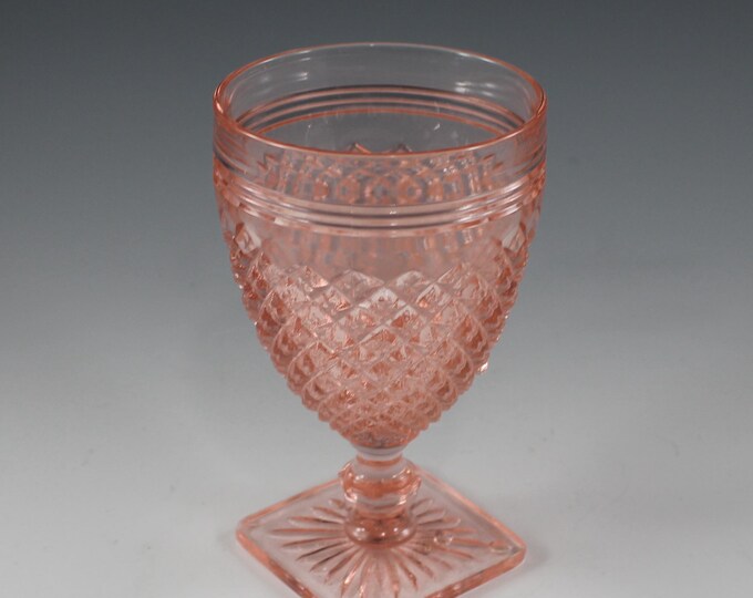 Antique Anchor Hocking Pink Depression Miss America Pattern 4 1/2" Wine ...