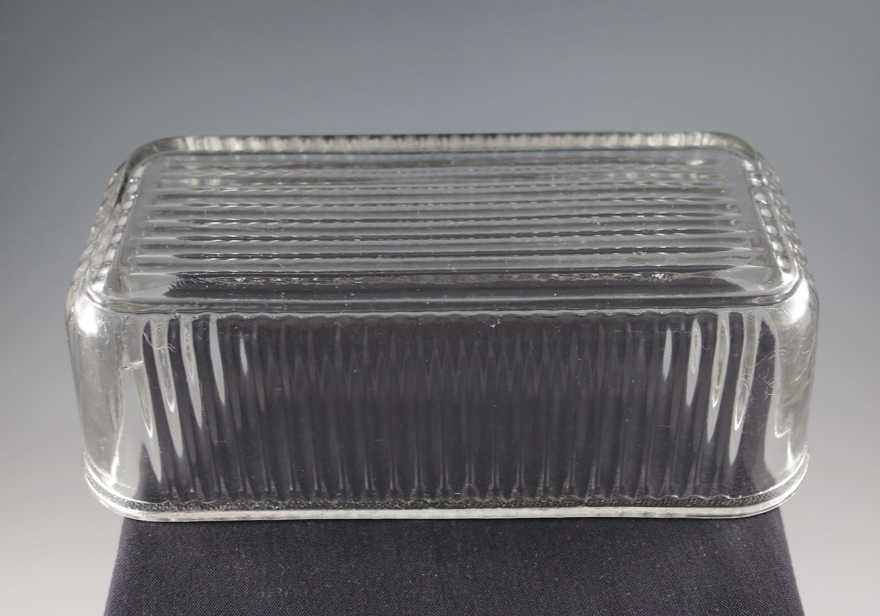 Antique Federal Crystal Vegetable Refrigerator Covered Dish Vegetable ...