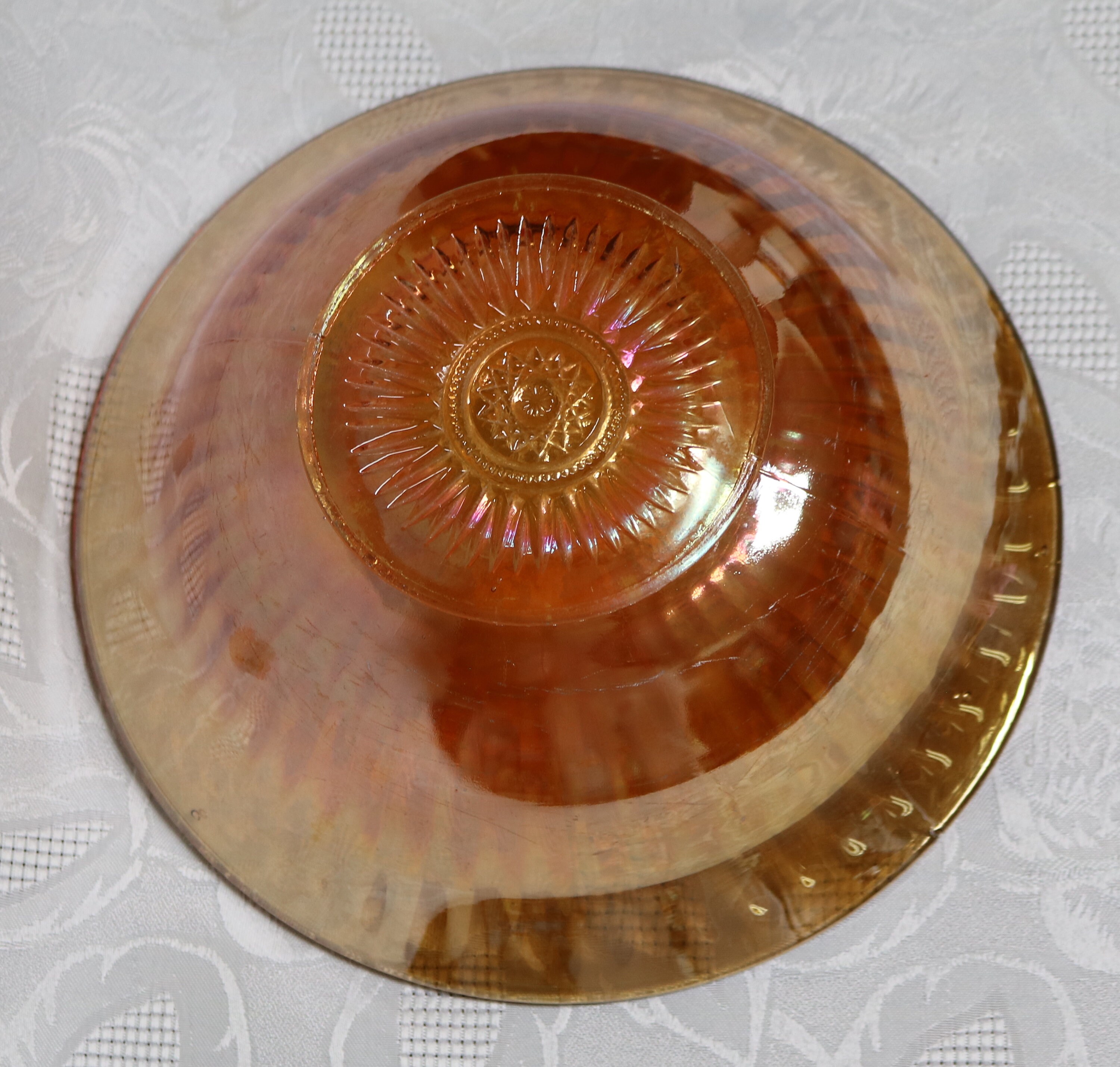 Vintage Imperial Marigold Carnival Rib Optic 9 Bowl - Etsy