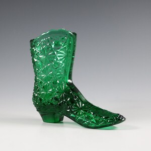 Vintage Fenton Blue Daisy Pattern Decorative Glass Boot - Etsy