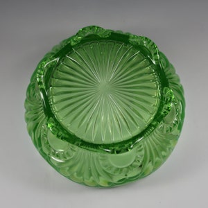 Antique Jefferson Handmade Green Opalescent Tokyo Pattern Bowl - Etsy