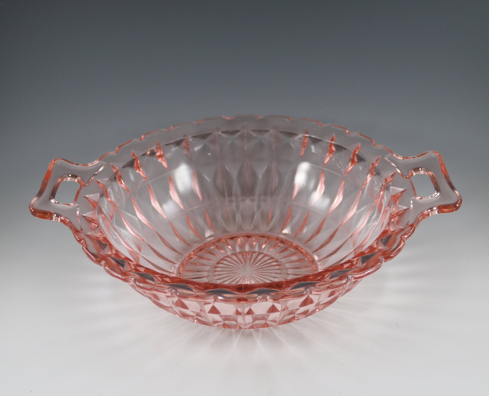 Vintage Jeannette Pink Depression Glass Windsor Pattern Glass - Etsy