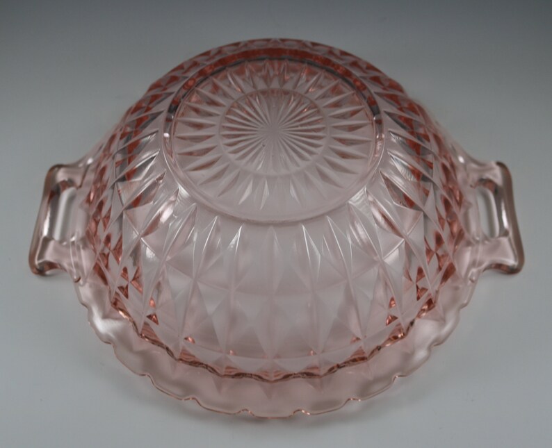 Vintage Jeannette Pink Depression Glass Windsor Pattern Glass - Etsy