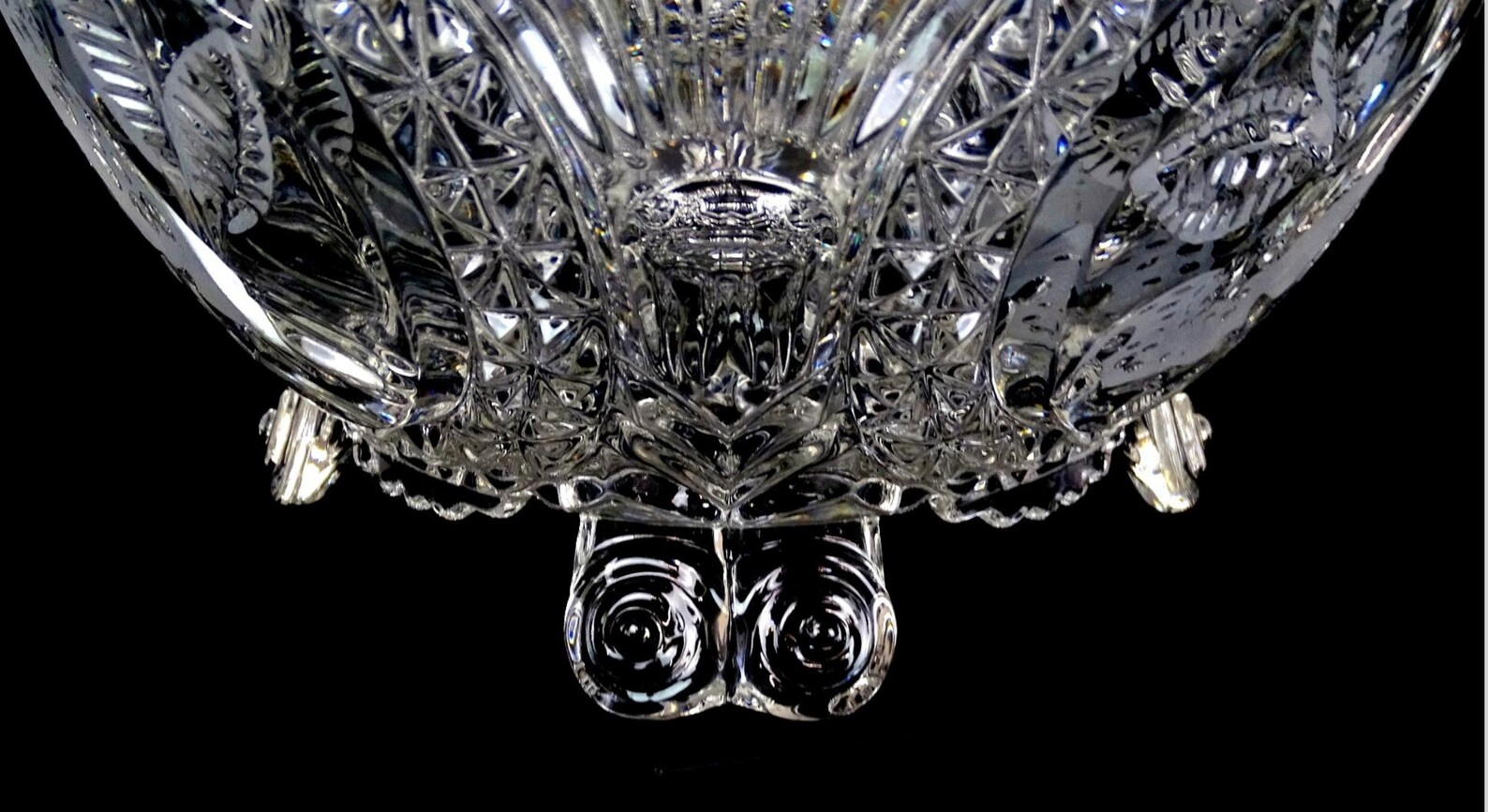 Hofbauer Crystal Glass Byrdes Collection 24% Lead Crystal 8 1/2" FOOTED ...