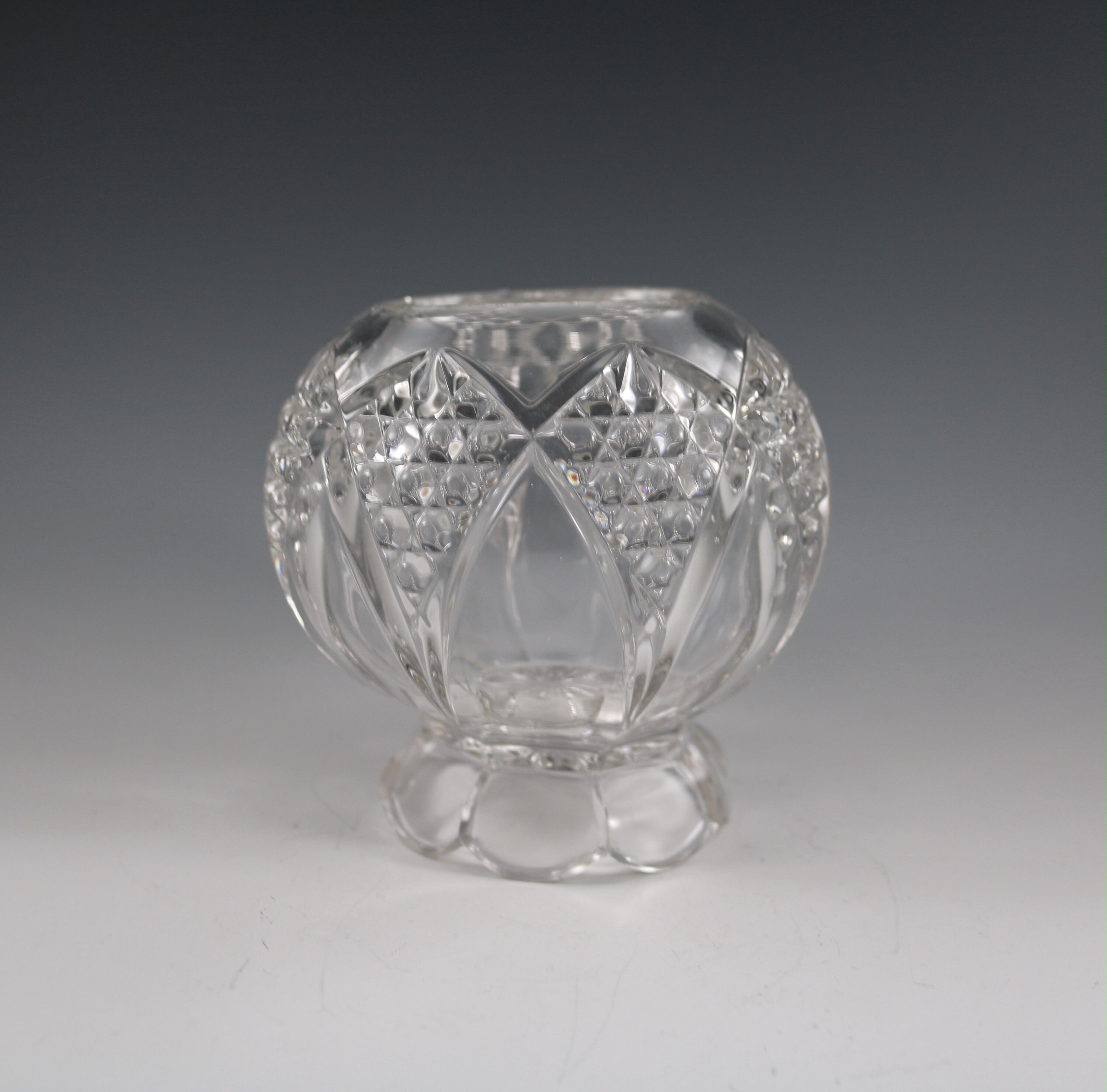 Antique Imperial Glass Handmade Crystal No 9 Tulip and Cane - Etsy