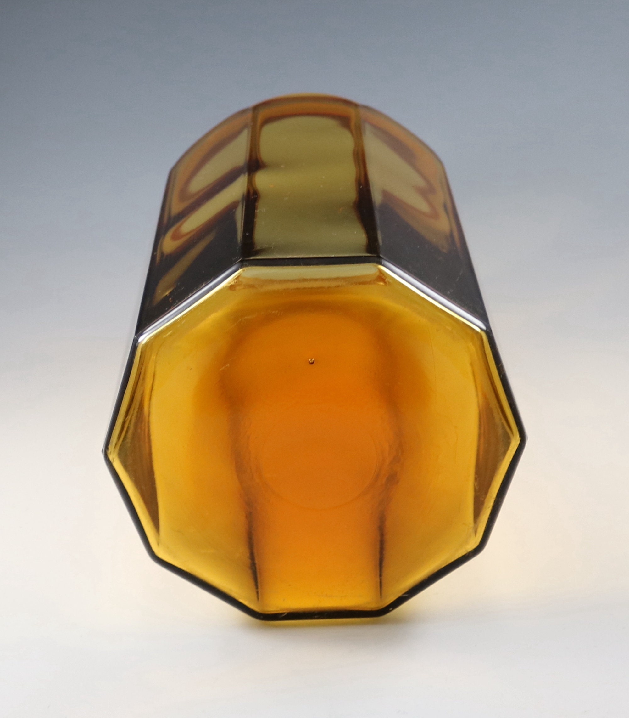 Vintage L.E. Smith Glass Co. Handmade Golden Amber Glass - Etsy