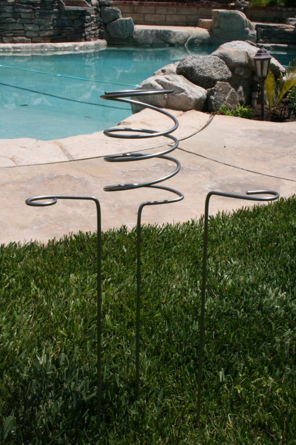 Outdoor Wine Drink Holder, Wine Bottle and Glass Holder, 3 Pc Set, for ...