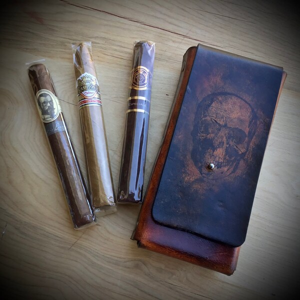 Leather Cigar Case - Etsy