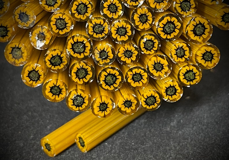 Materials Glass Canes 1.5oz 96 COE Murrini Millefiori Murrine Chocolate ...