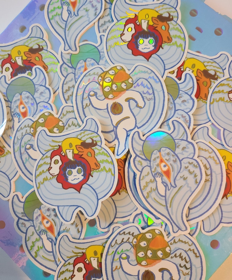 Biblically Accurate Angel Vinyl Stickers Cherubim Seraphim Ophanim - Etsy