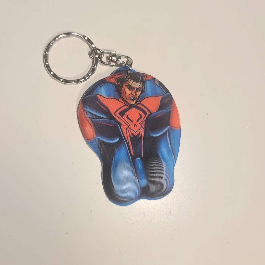 Grumpy Spider Dad 3d Keychain - Etsy