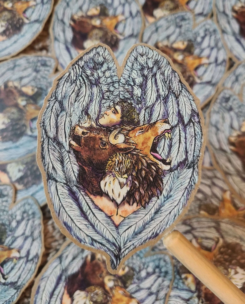 Biblically Accurate Angel Cherubim Sticker - Etsy