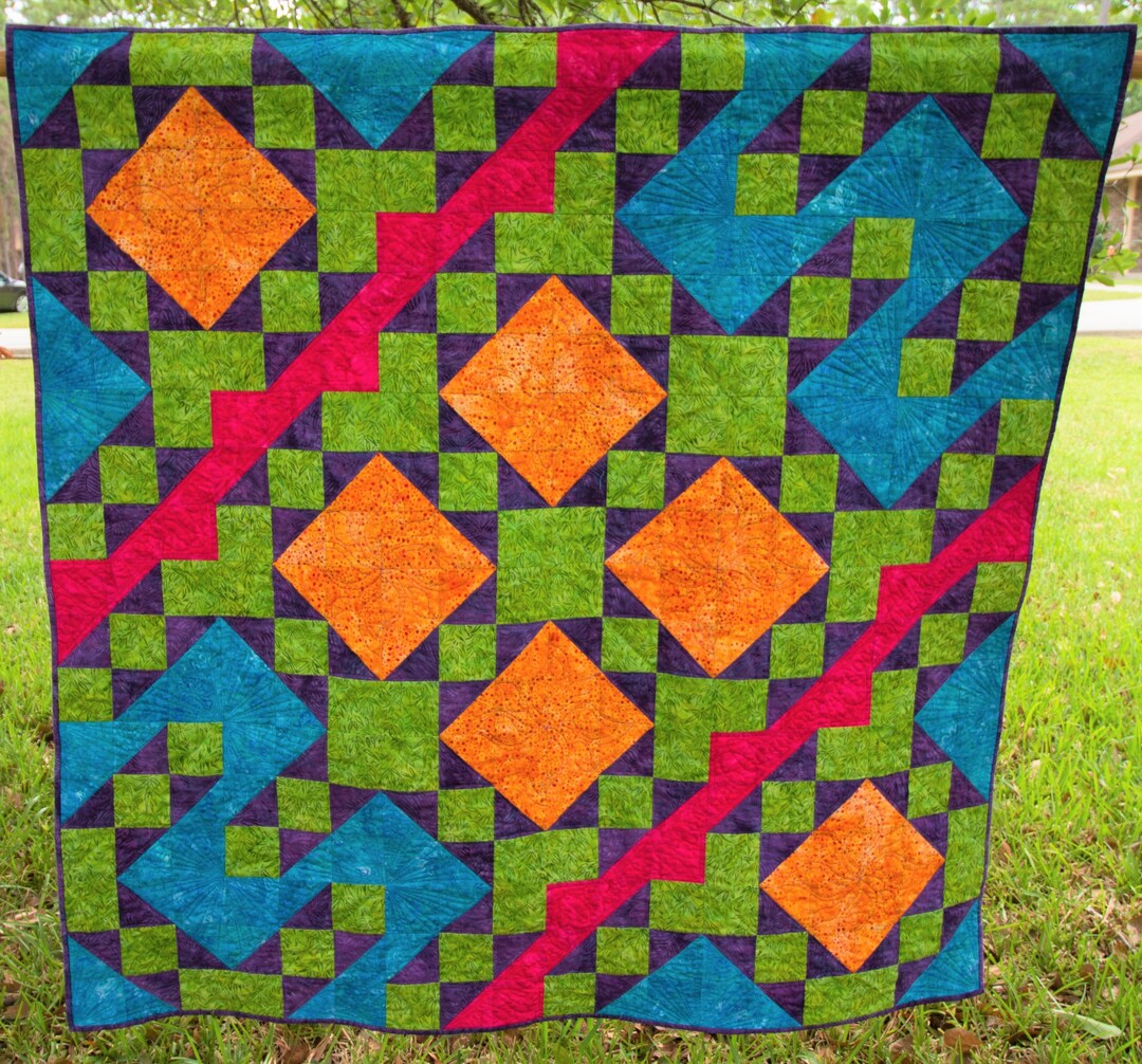 Twist and Turn Quilt Pattern - Etsy