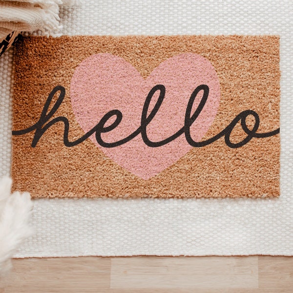 Hello Doormat - Etsy