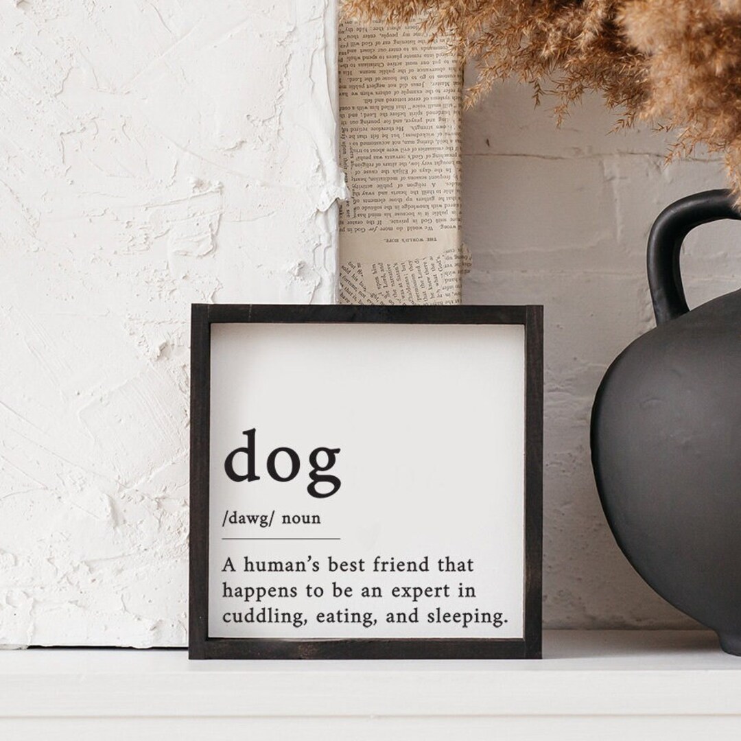 Dog Sign, Dog Definition Sign - Etsy