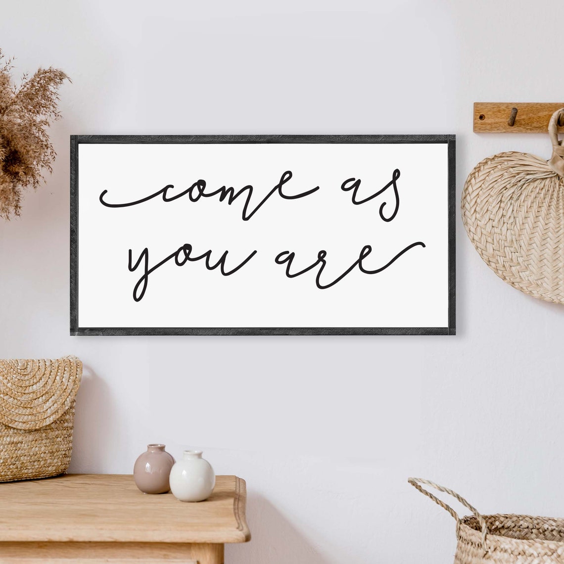 Come as You Are Wood Sign. Come as You Are Sign. Above the | Etsy