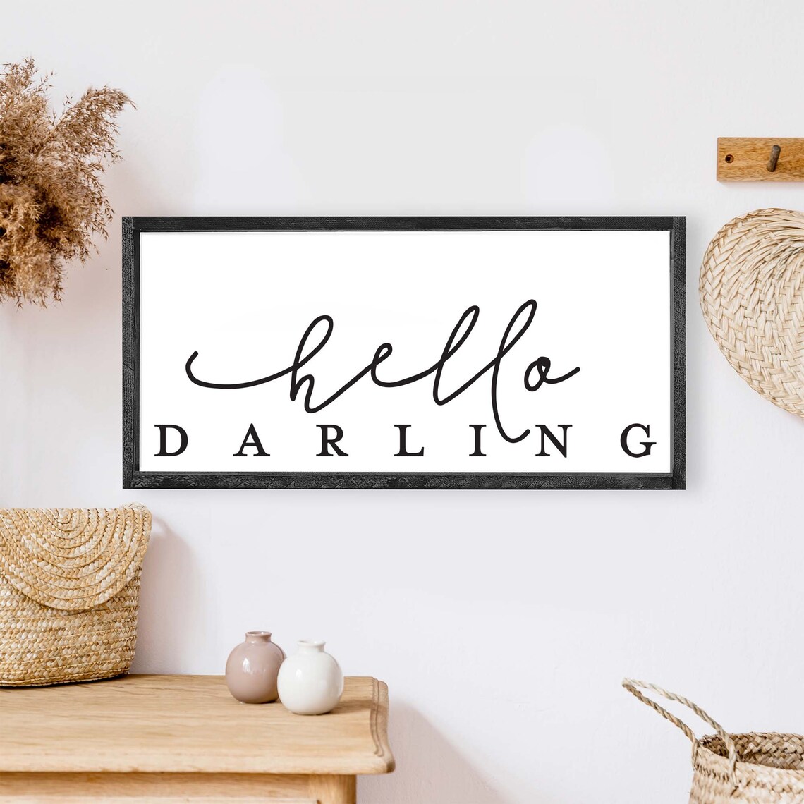 Hello Darling Wood Sign. - Etsy