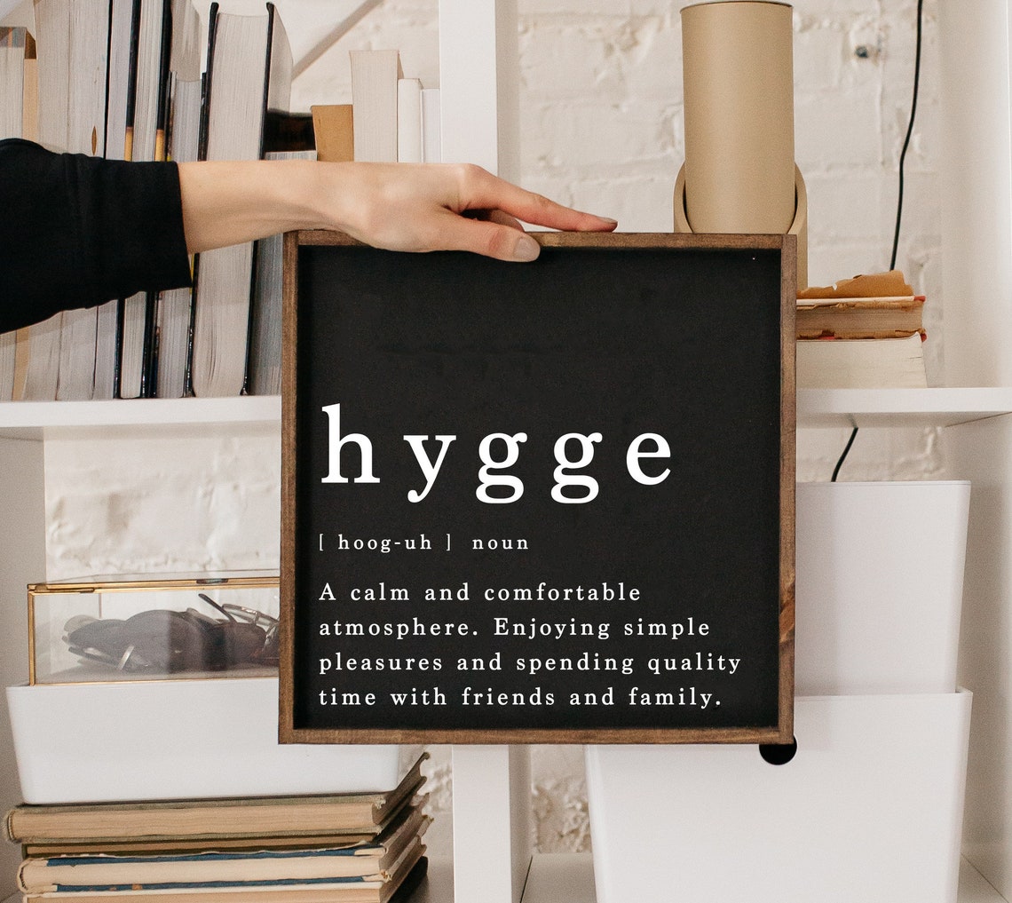 Hygge Definition Wood Sign - Etsy