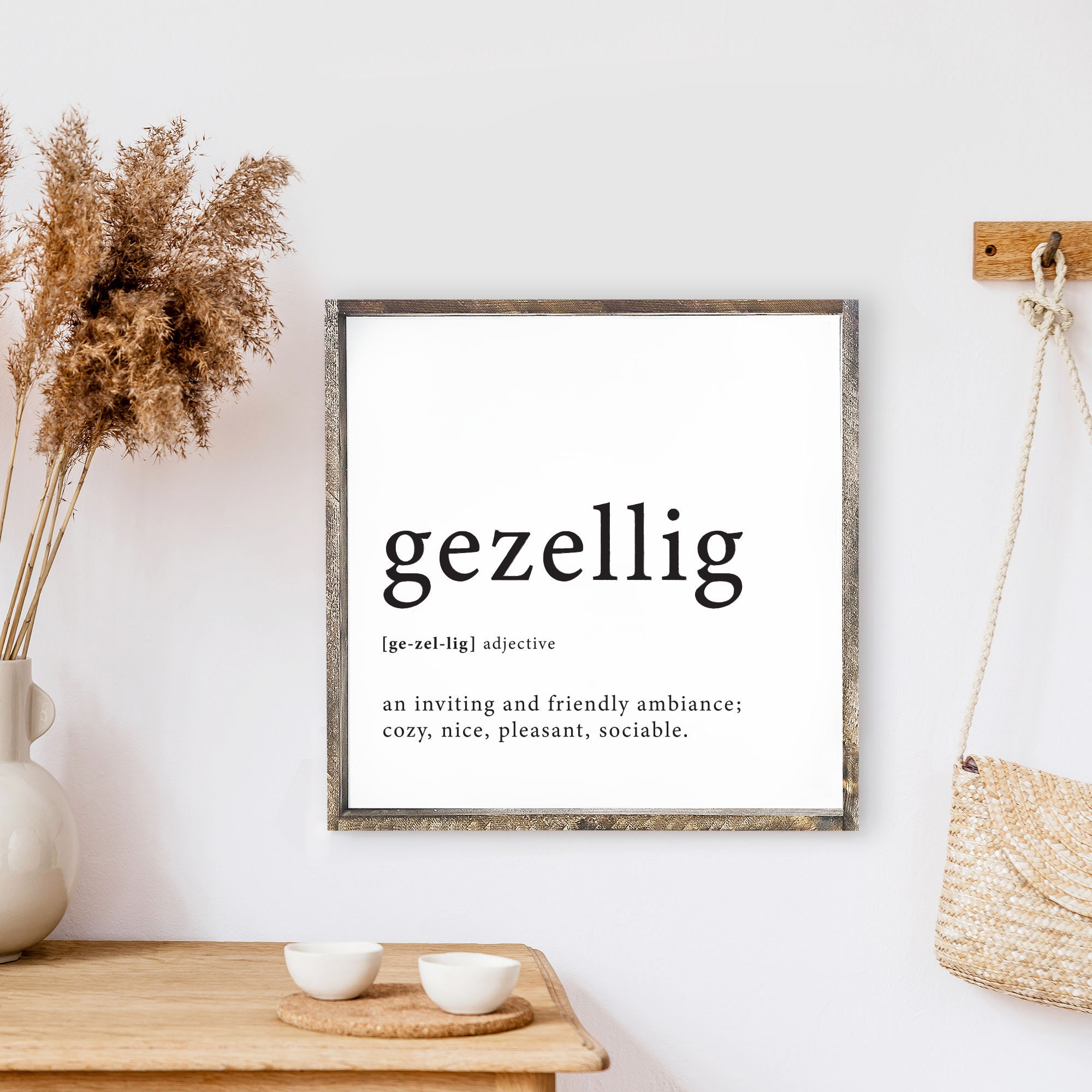 Gezellig Sign. Gezellig Wood Sign. Gezellig Definiton Sign. - Etsy Canada