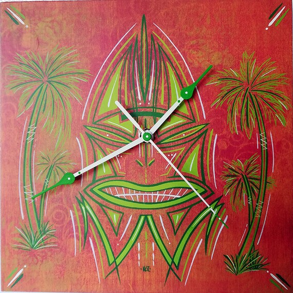Custom Tiki Clocks - Etsy