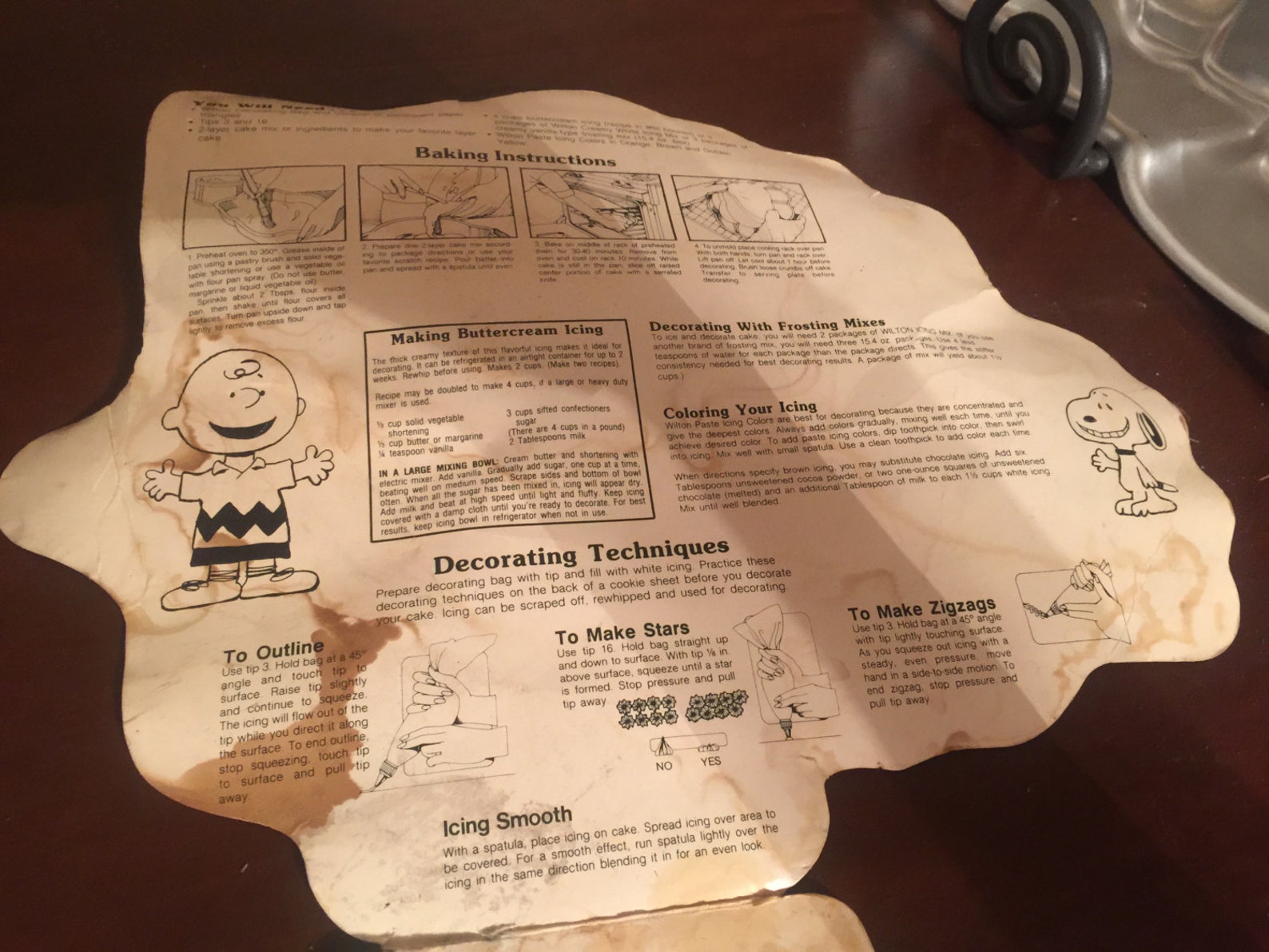 Charlie Brown Baseball Cake Pan - Vintage Wilton 1950 - Etsy