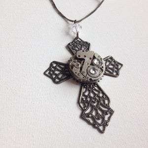 Brass Steampunk Cross - Etsy
