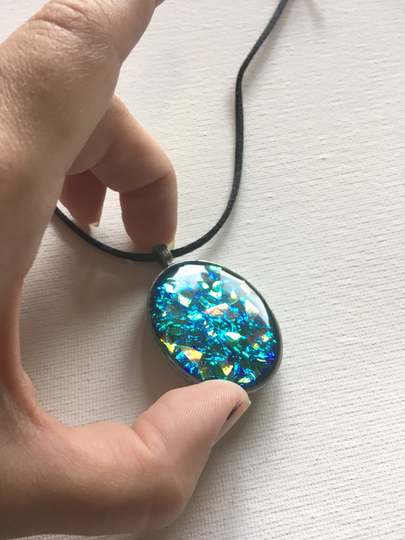 Large Faux Opal Necklace - Etsy