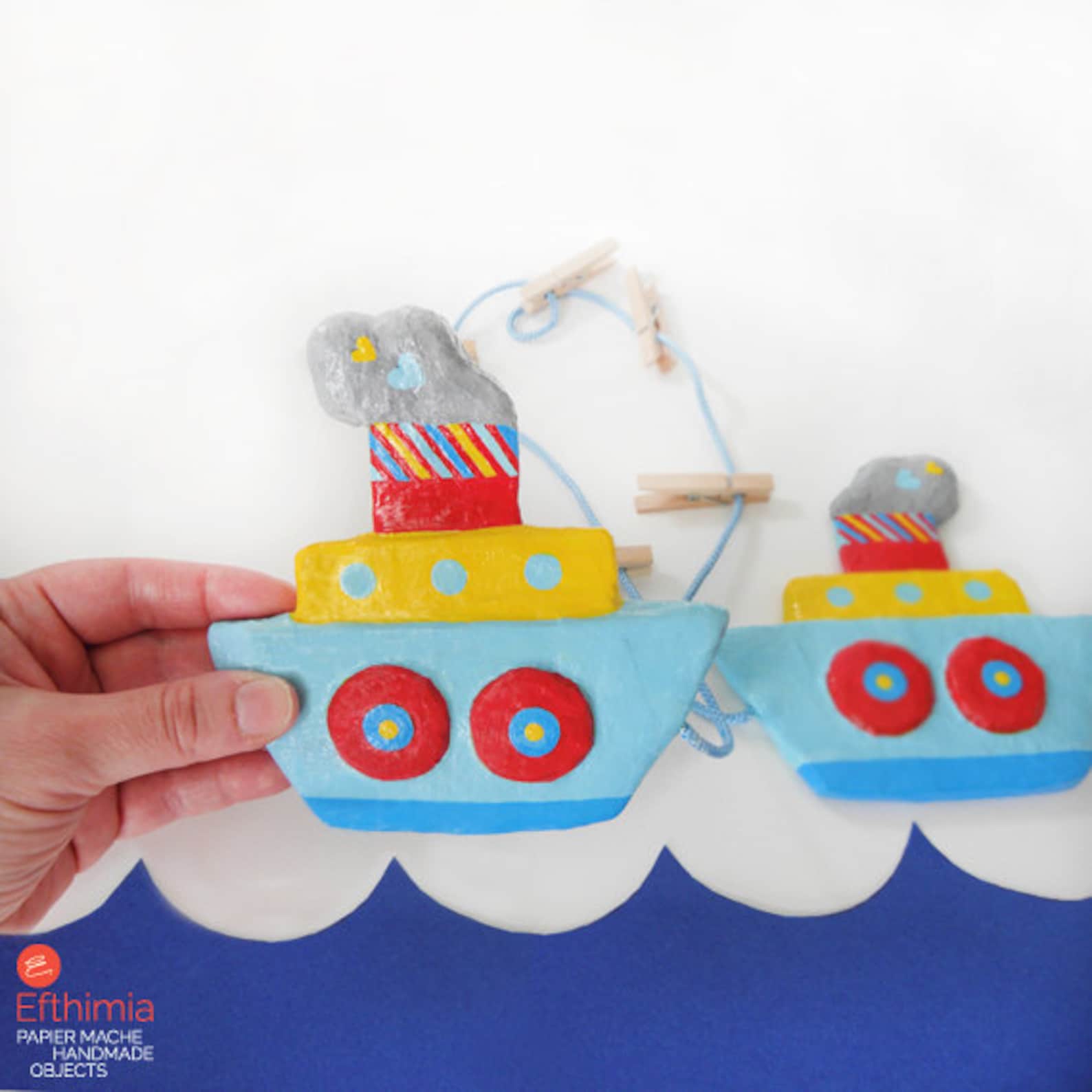 Kids Art Display Boats Display Hanger Artwork Display Kids - Etsy