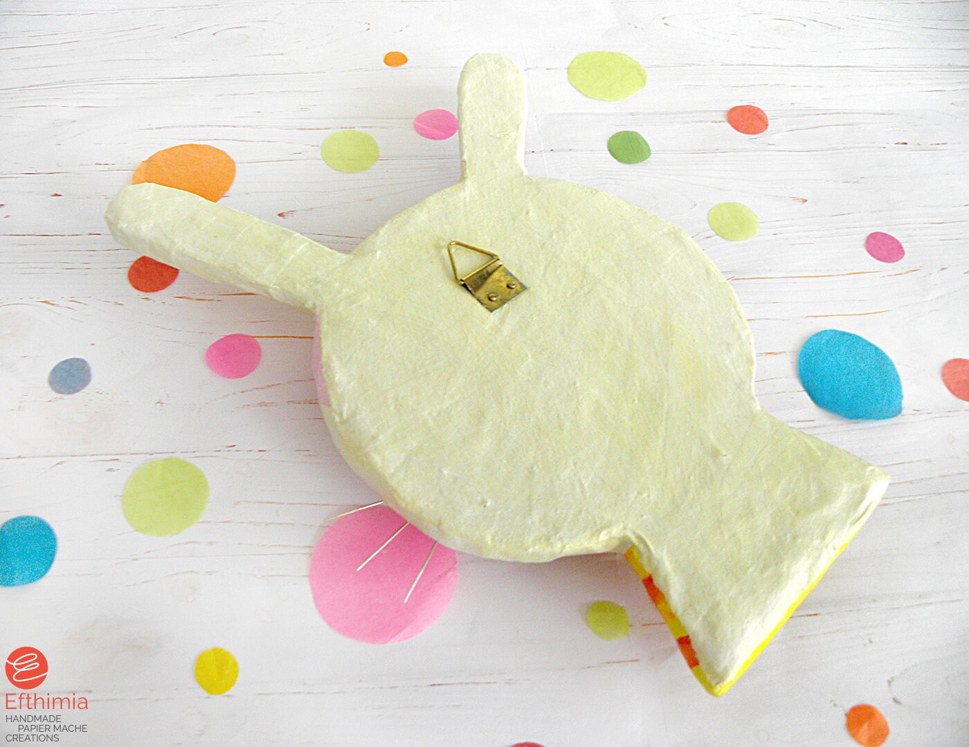 Paper Mache Bunny Head, Papier Mache Animal Sculpture, Bunny Kids Wall ...