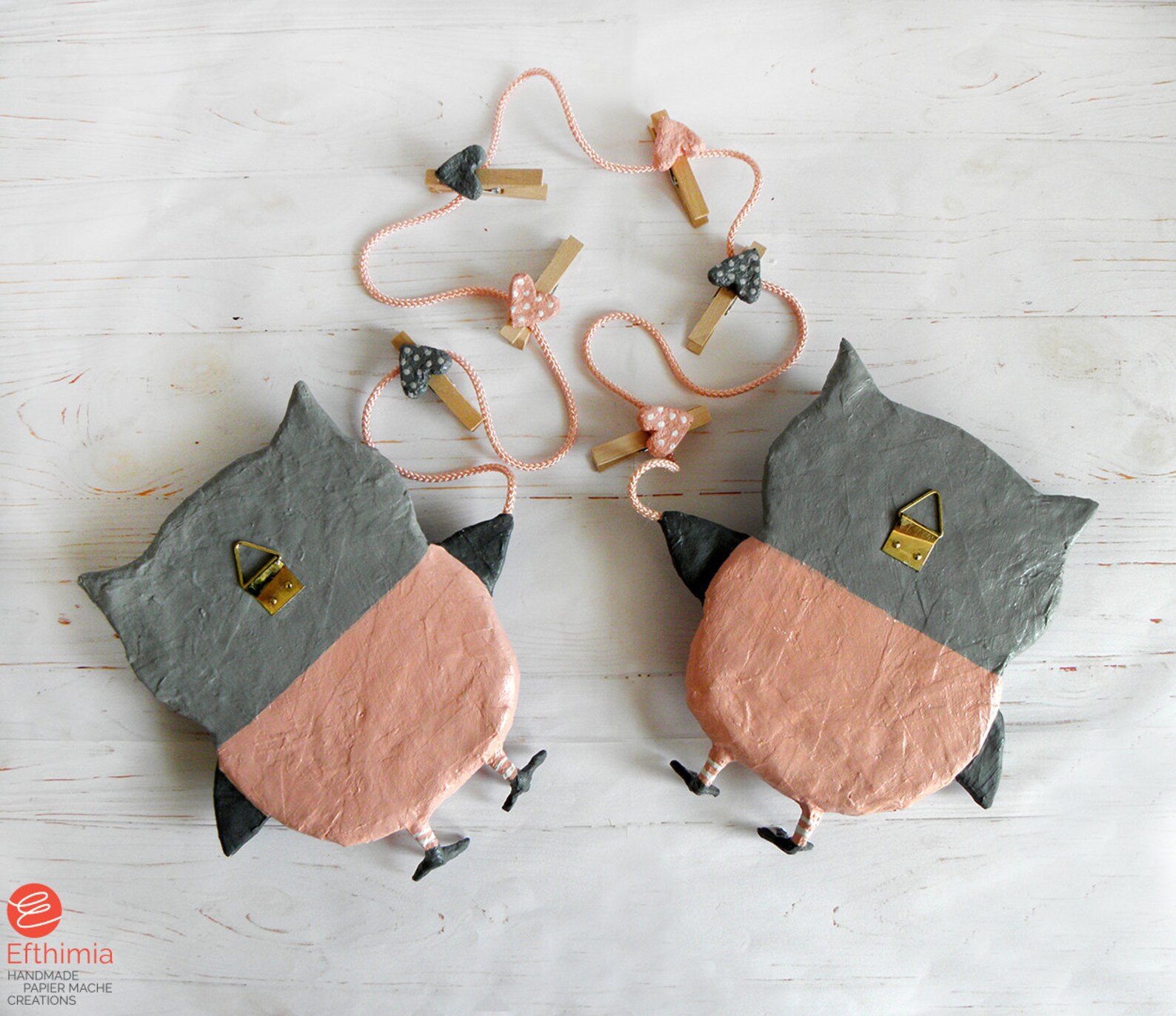 Paper Mache Owl Art Display Owls Kids Display Paper Mache - Etsy