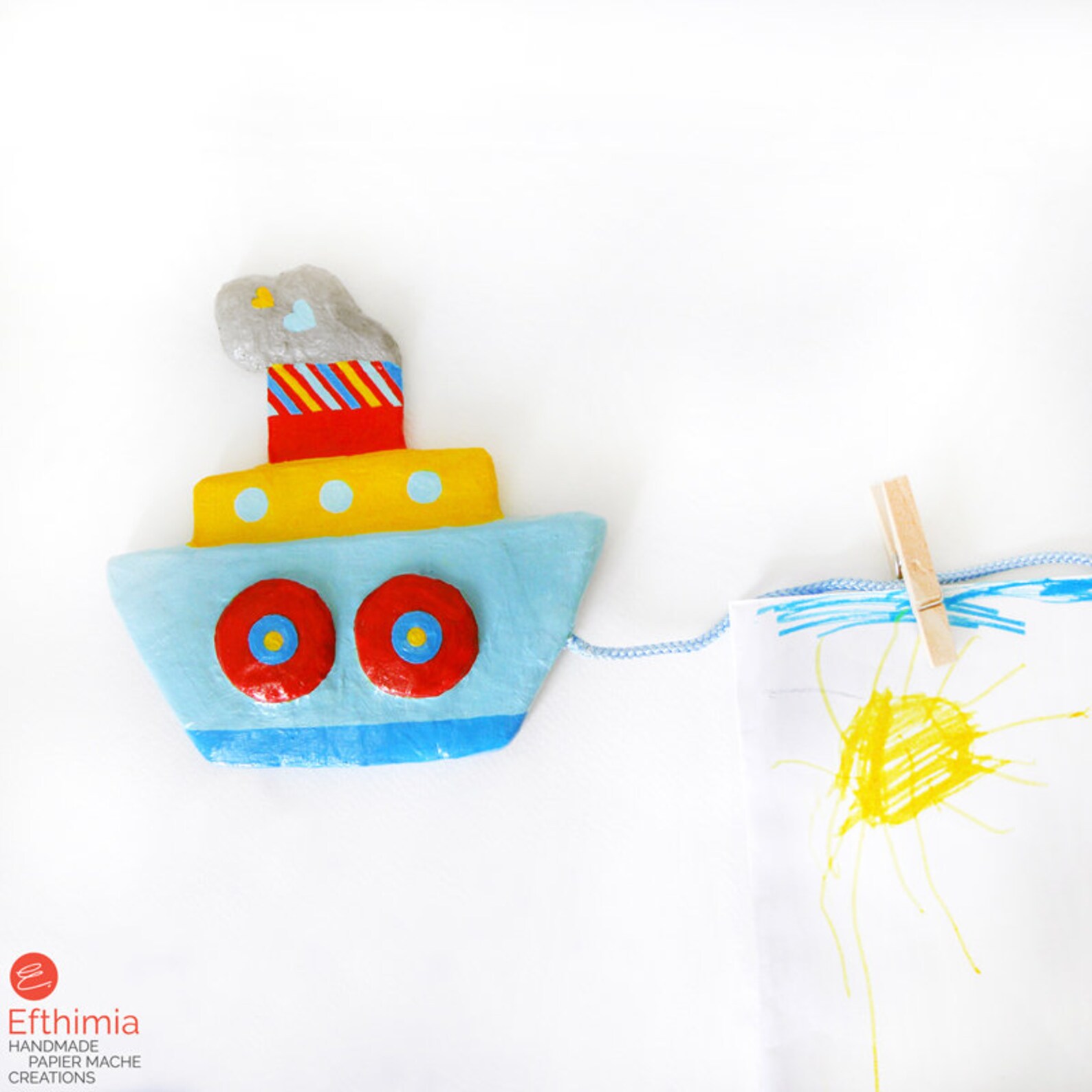 Kids Art Display Boats Display Hanger Artwork Display Kids - Etsy