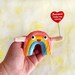 Paper Mache Happy Rainbow Figurine Rainbows Make Me Smile - Etsy