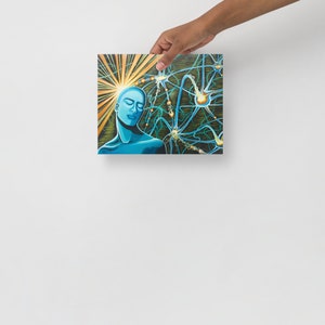 Brainstorming - Print, Abstract Man, Oil Painting, Neurons, Ideas ...