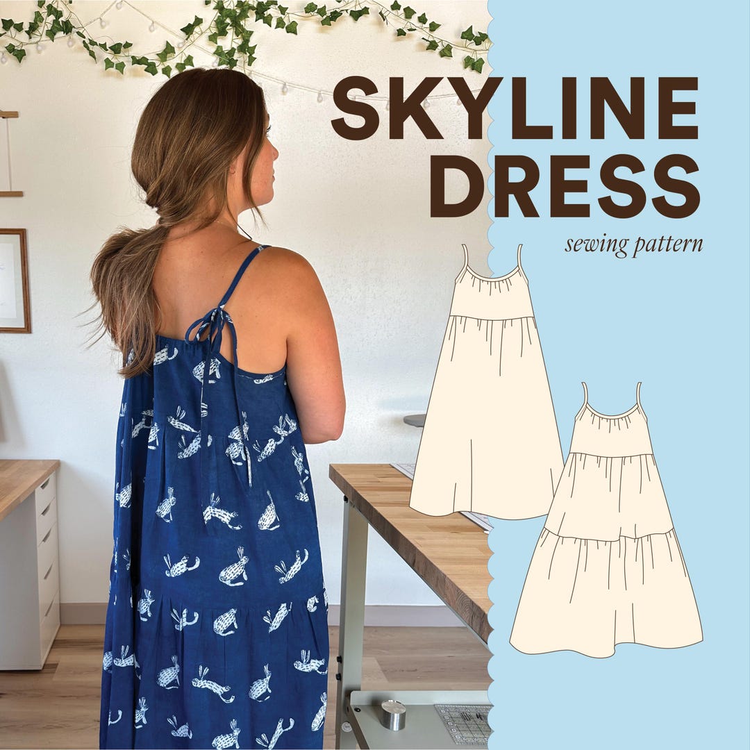 Skyline Dress PDF Sewing Pattern | Size Inclusive 0-34 | Beginner ...