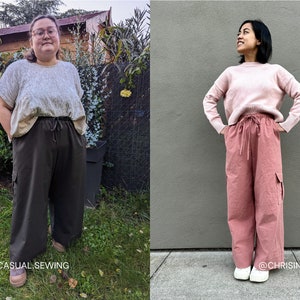 Lane Pants PDF Sewing Pattern | Size Inclusive 0-34 | Beginner Friendly ...