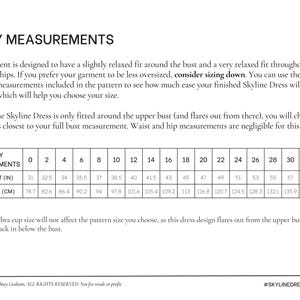 Skyline Dress PDF Sewing Pattern | Size Inclusive 0-34 | Beginner ...