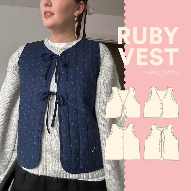 Vest Patterns Sew - Etsy