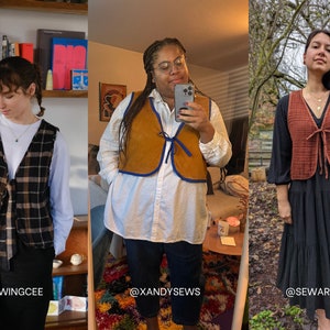 Ruby Vest PDF Sewing Pattern | Size Inclusive 0-34 | Beginner Friendly ...