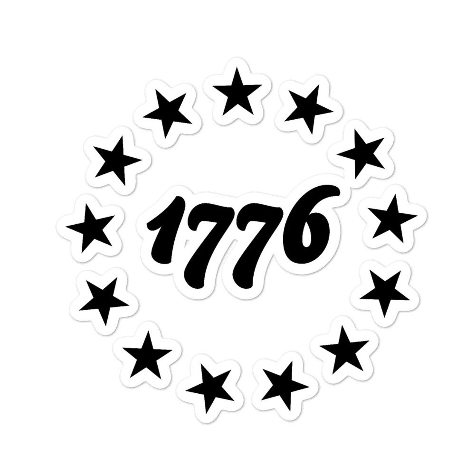1776 sticker patriotic American freedom | Etsy