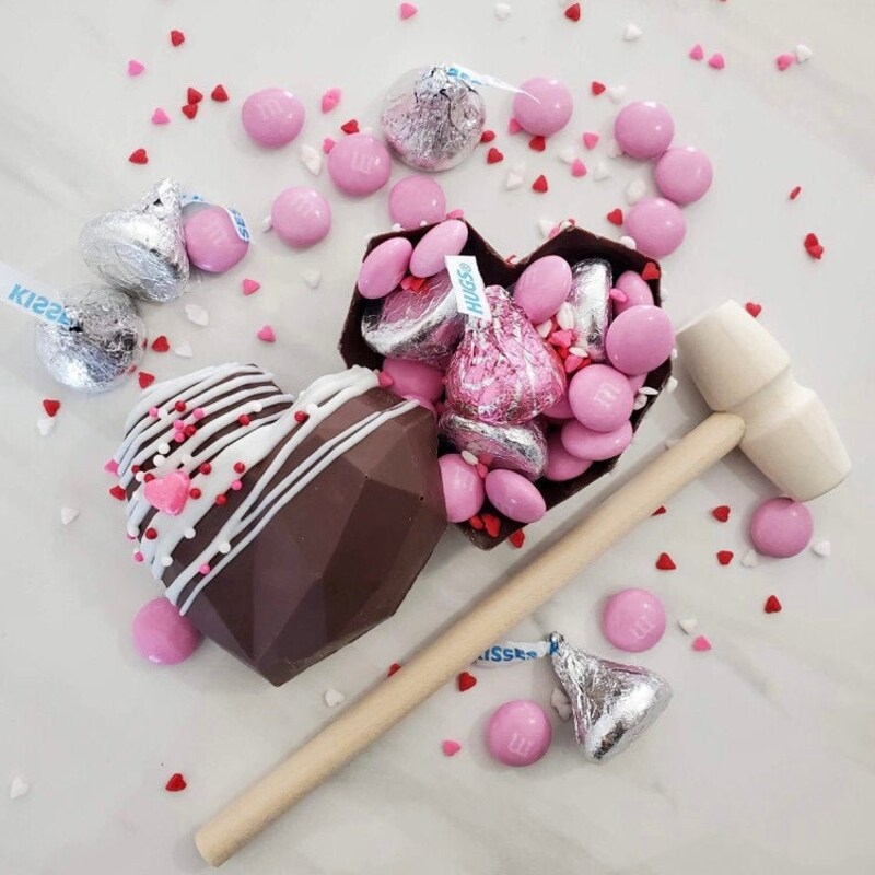 Chocolate Breakable Heart - Etsy