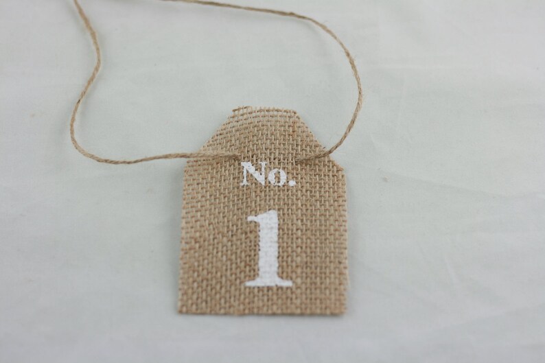 Burlap Table Number CardsRustic Wedding | Etsy
